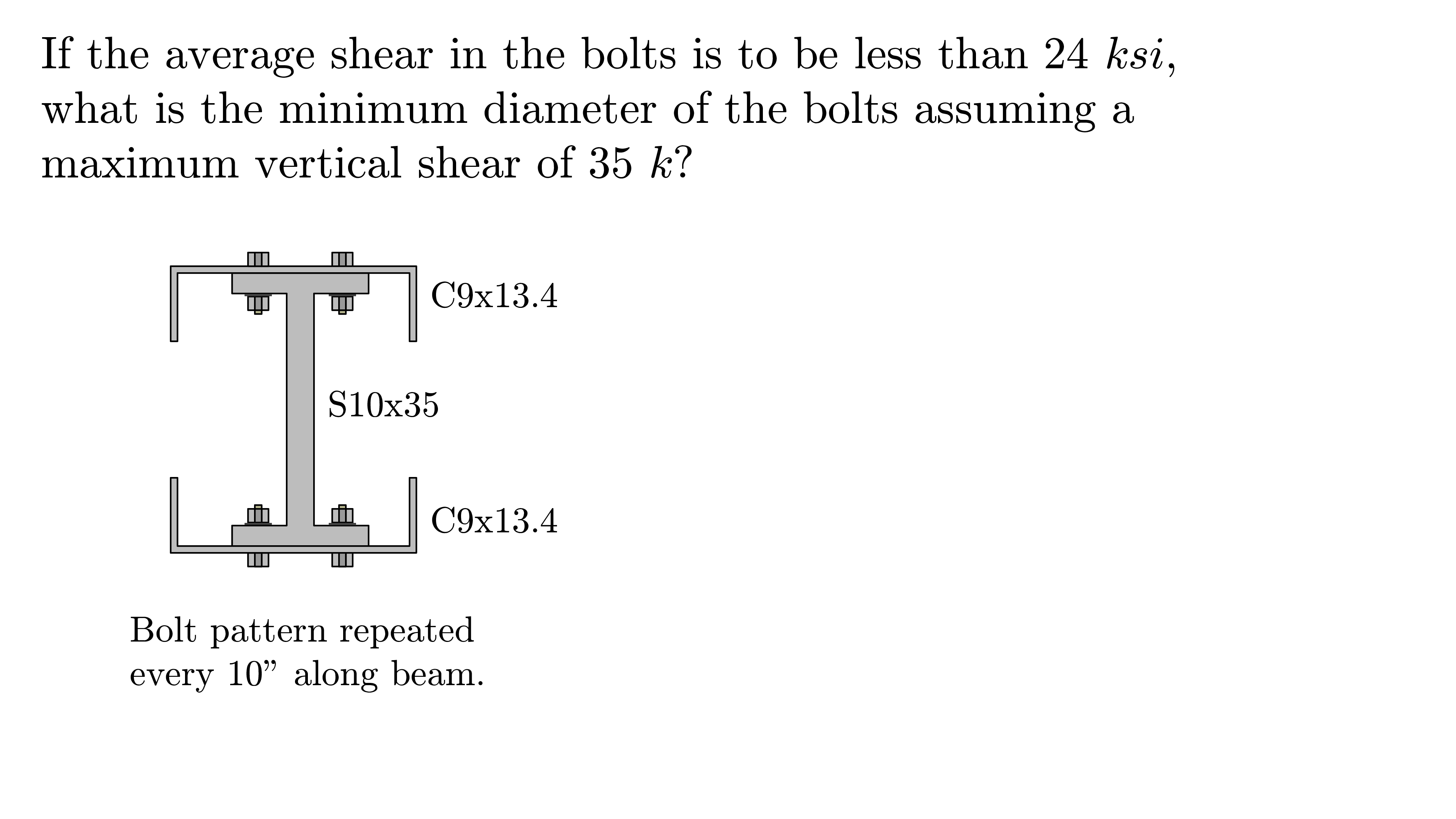 Beams: Shear StressProblem1