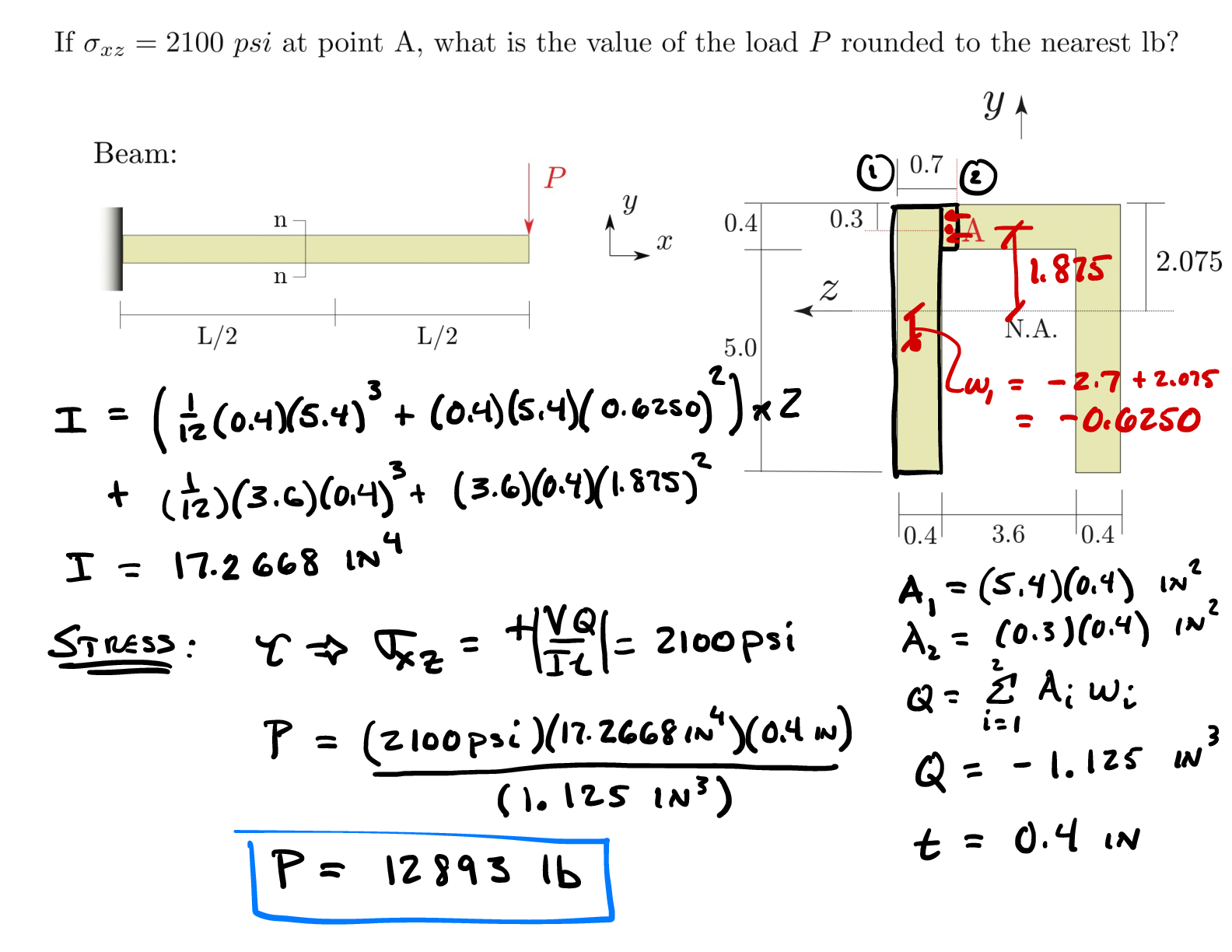 Beams: Shear StressProblem6