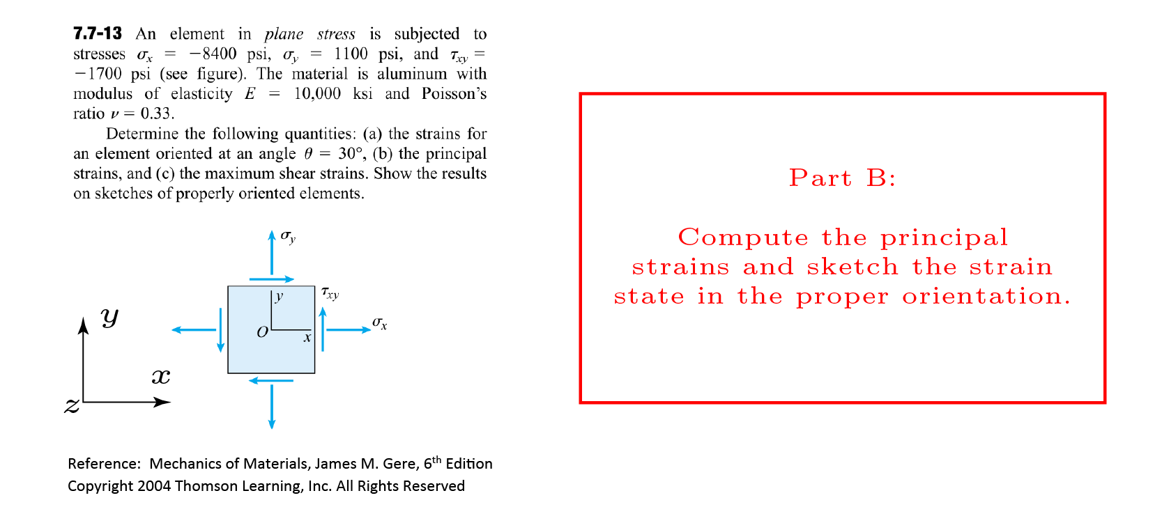 Strain Transformation and Principal StrainProblem3